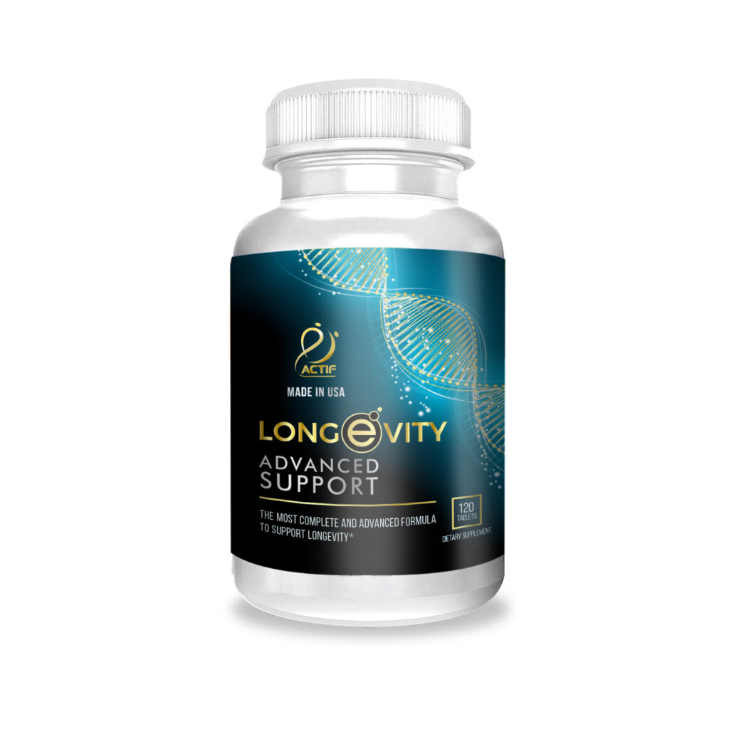 Actif Longevity Advanced Support with 15+ Organic Vitamins and Minerals ...