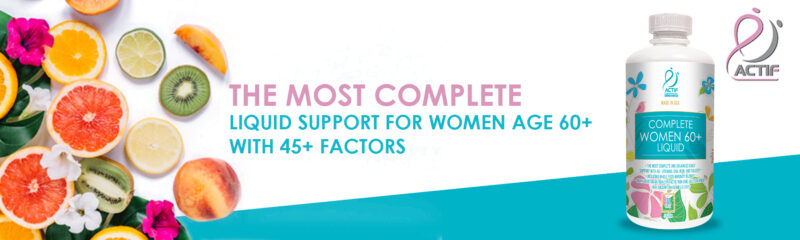 ACTIF Liquid Daily Multivitamin for Women Age 60+ with 45+ Advanced ...